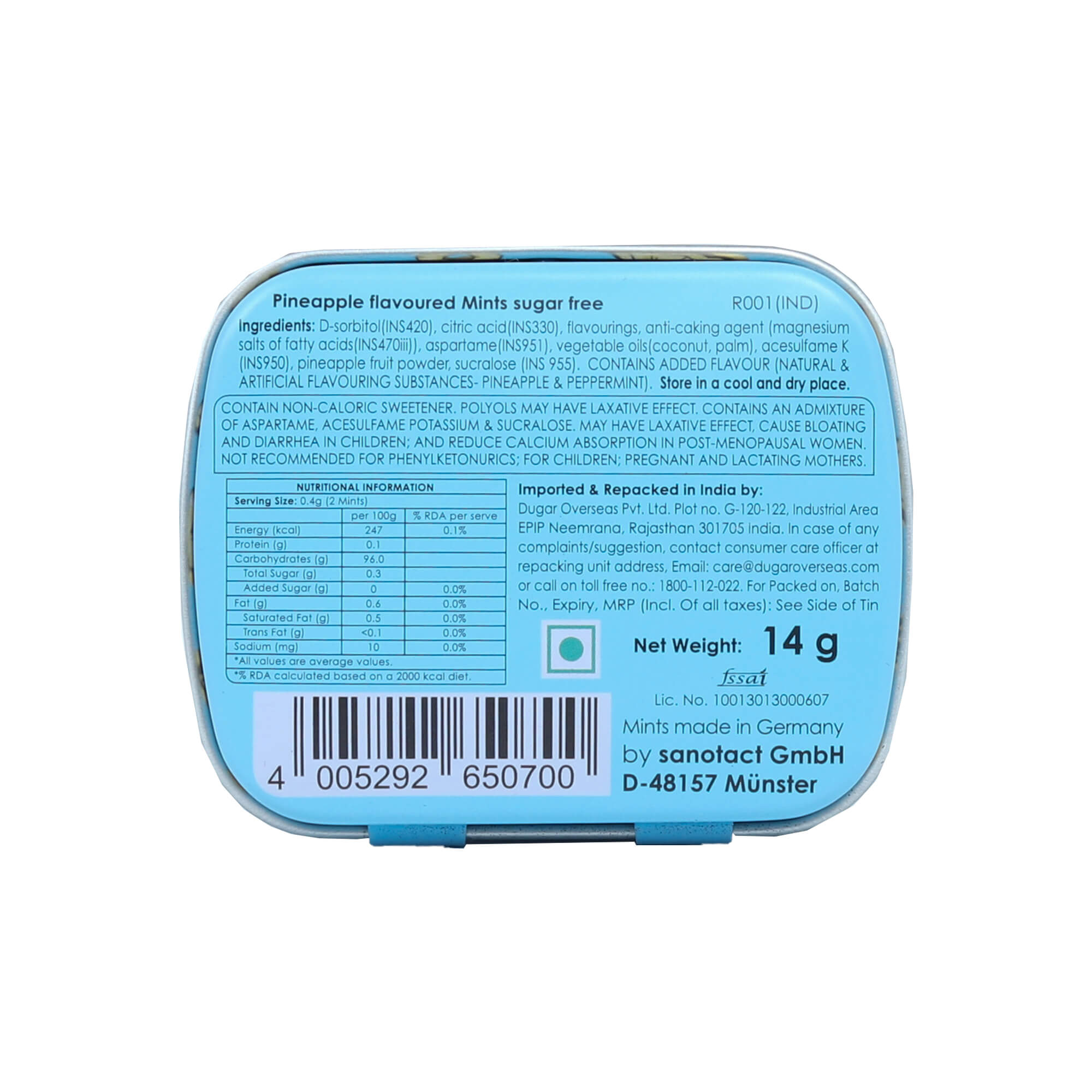 Impact Mints Pineapple Summer Edition