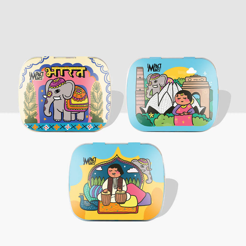 IMPACT MINTS 14g - NEHA DOODLES EDITION (Pack of 3)