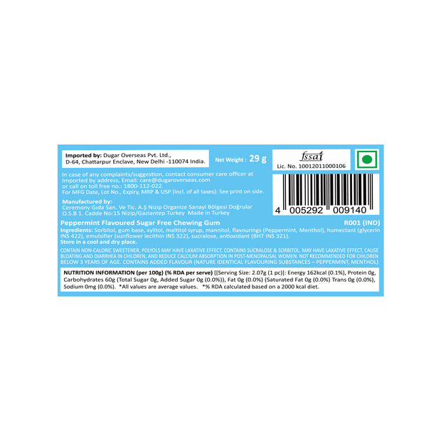 STRIKE PEPPERMINT GUM 29g – Impact Mints